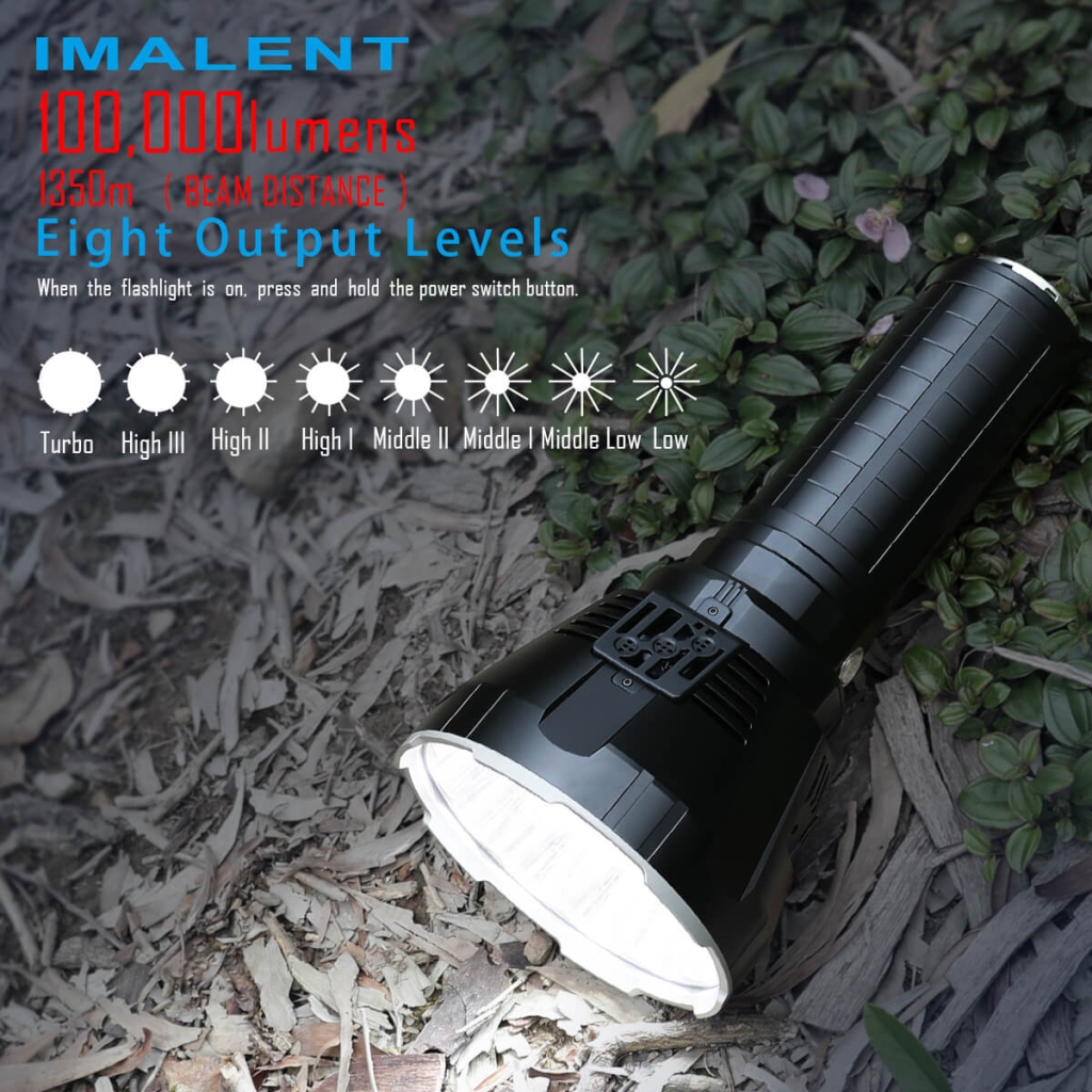 IMALENT MS18 100,000lumens Powerful Flashlight - IMALENT LED Flashlight