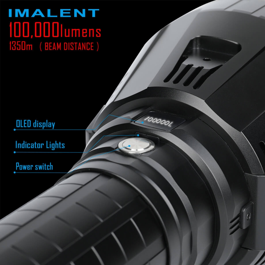IMALENT MS18 100,000lumens Powerful Flashlight - IMALENT LED Flashlight